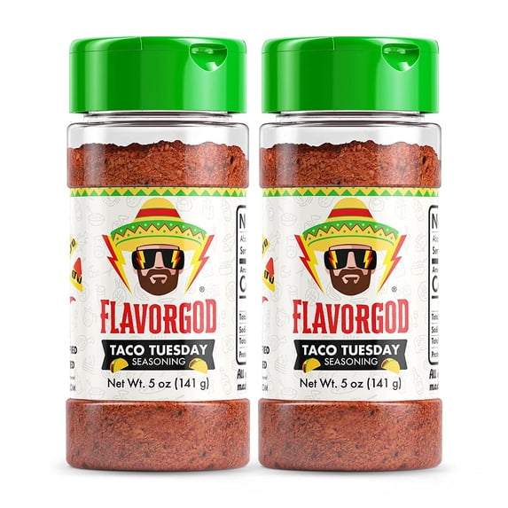 Flavor God Low Salt, Gluten & Sugar Free Taco Tuesday Seasoning Powder ...