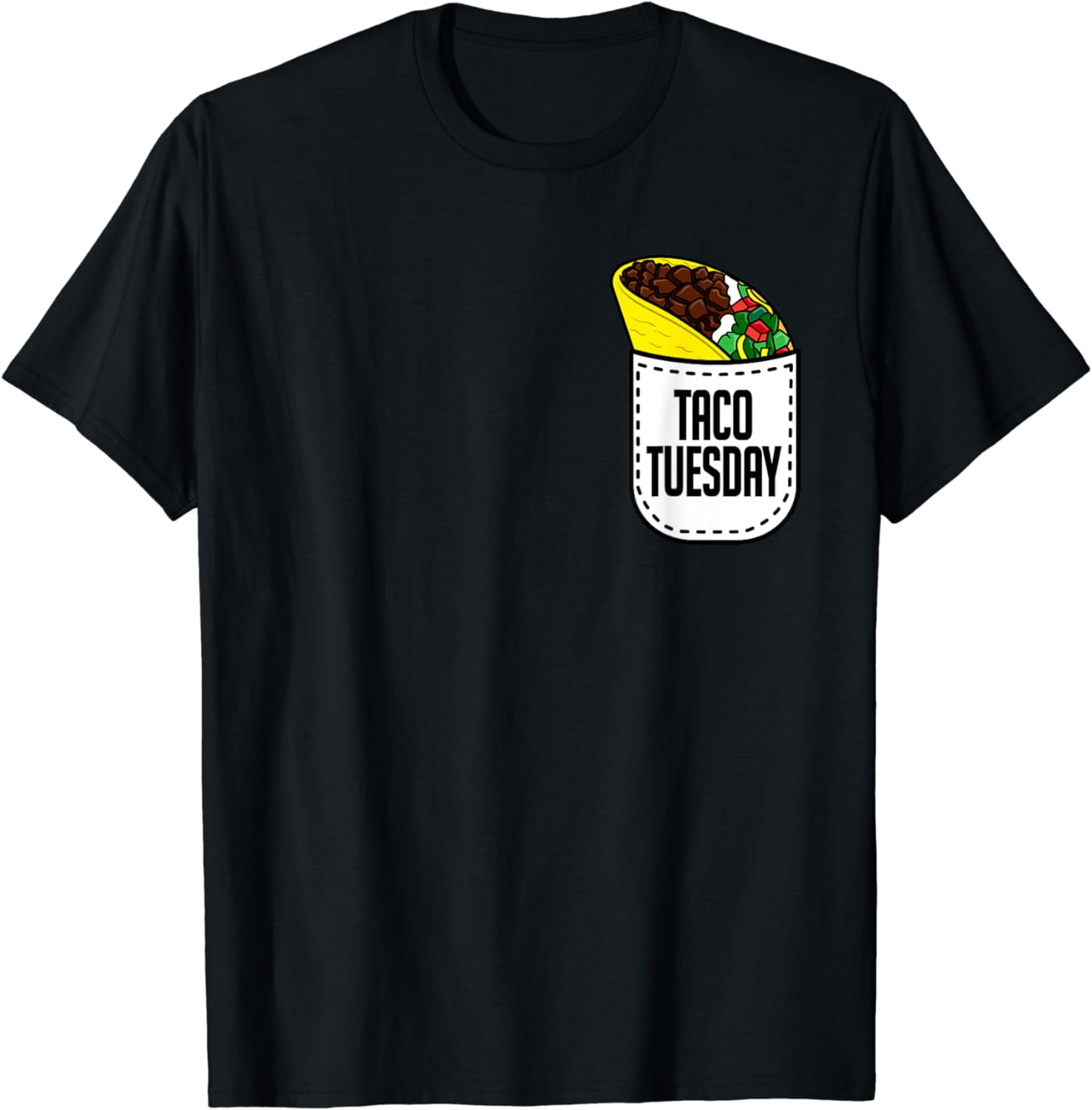 Taco Tuesday T-Shirt - Mexican Food Pocket Taco Tee Shirt - Walmart.com