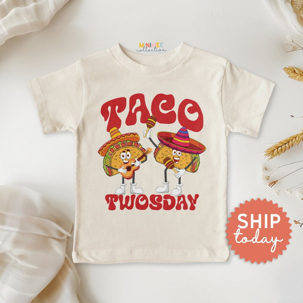 Taco Twosday Toddler Shirt, Taco Birthday Party Shirts For Foodie ...