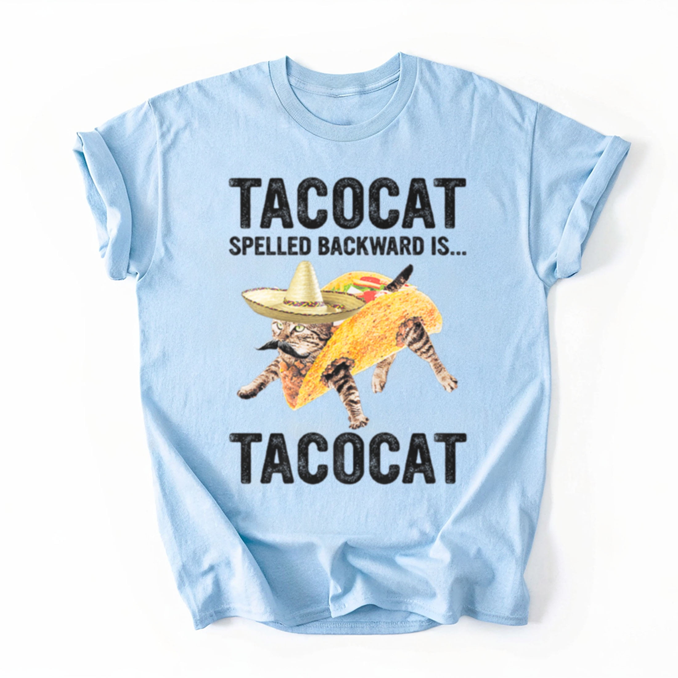Tacocat Spelled Backward Is Tacocat Cat And Taco Lover T-Shirt, Tacocat ...