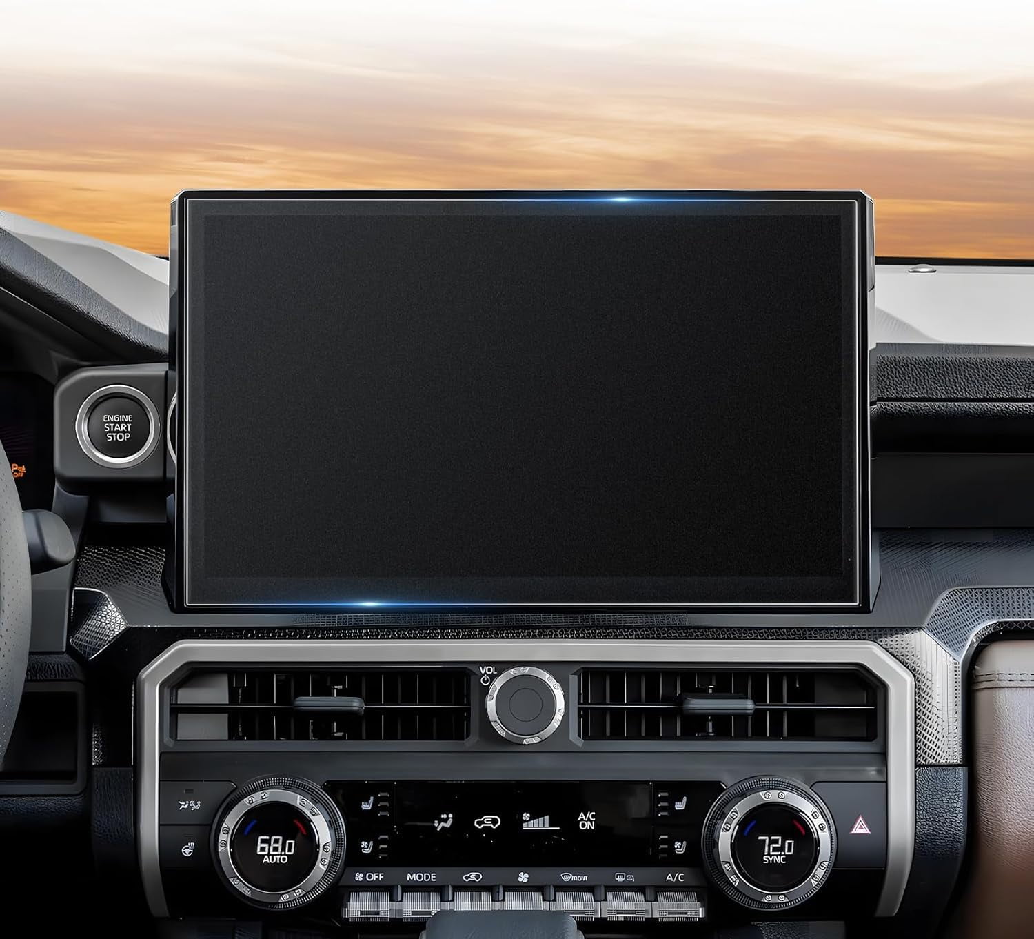 Tacoma Matte Screen Protector for Toyota Tacoma 2024 2025 Touchscreen Cover for Tacoma (TRD Pro ...