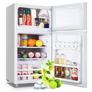 TCL 4.5 Cu. ft. Two Door Compact Mini Fridge With Freezer – Black ...