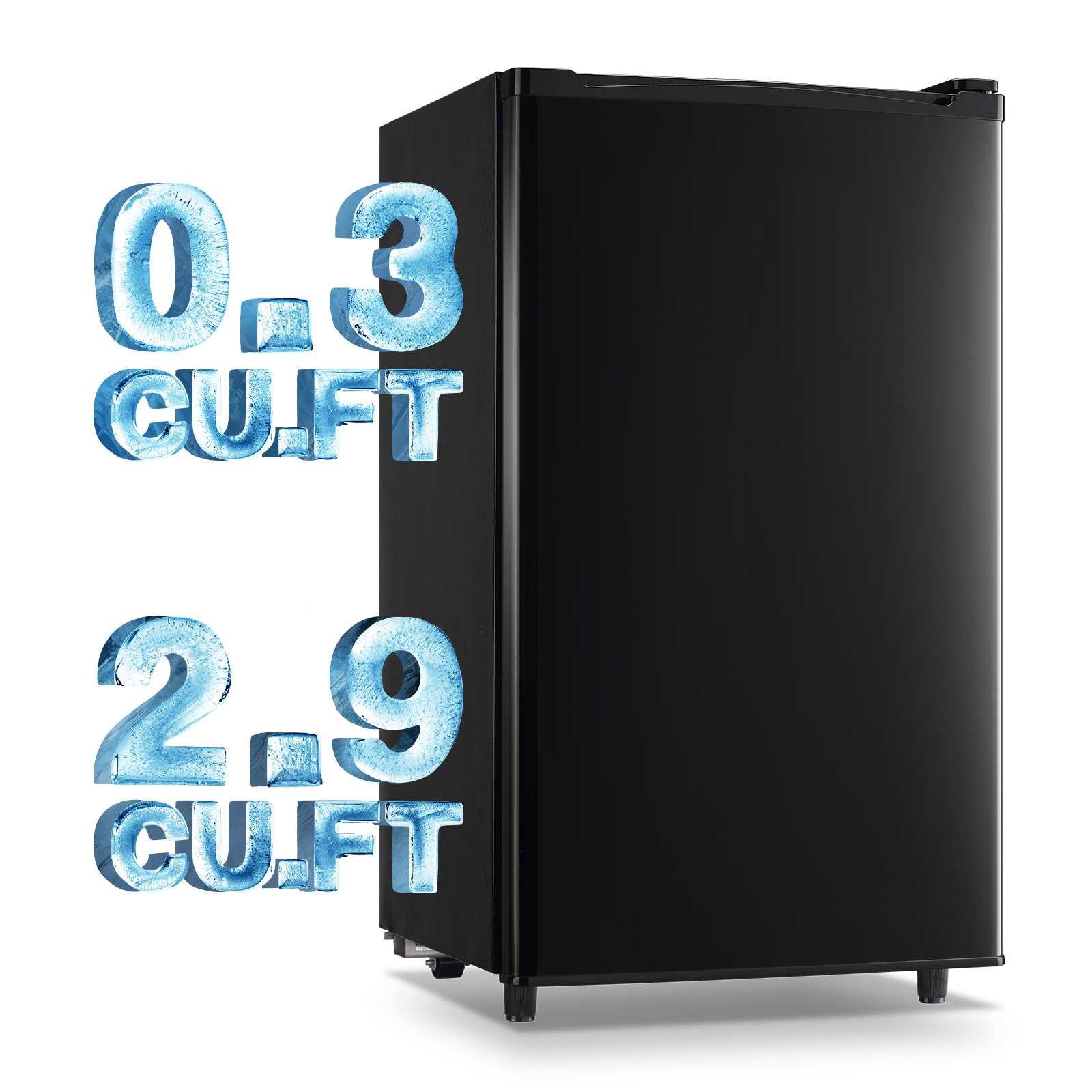 Tacool 3.2 Cu.ft Mini Fridge with Freezer, Single Door Small ...