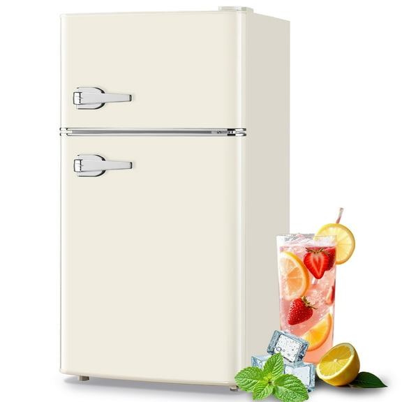Mini Fridge for Bedroom, 3.2 Cu.Ft Small Refrigerator with Freezer for ...