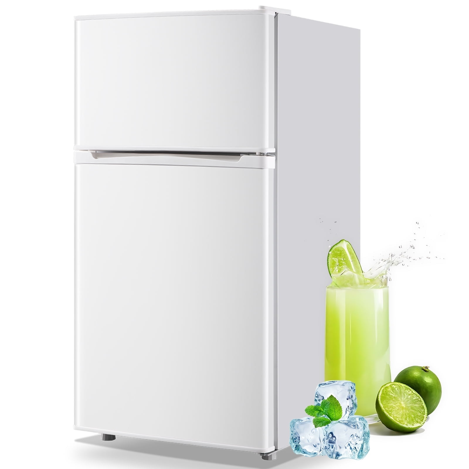 Tacool 3.5 Cu.ft Retro Mini Fridge with Freezer, 2 Door Small ...