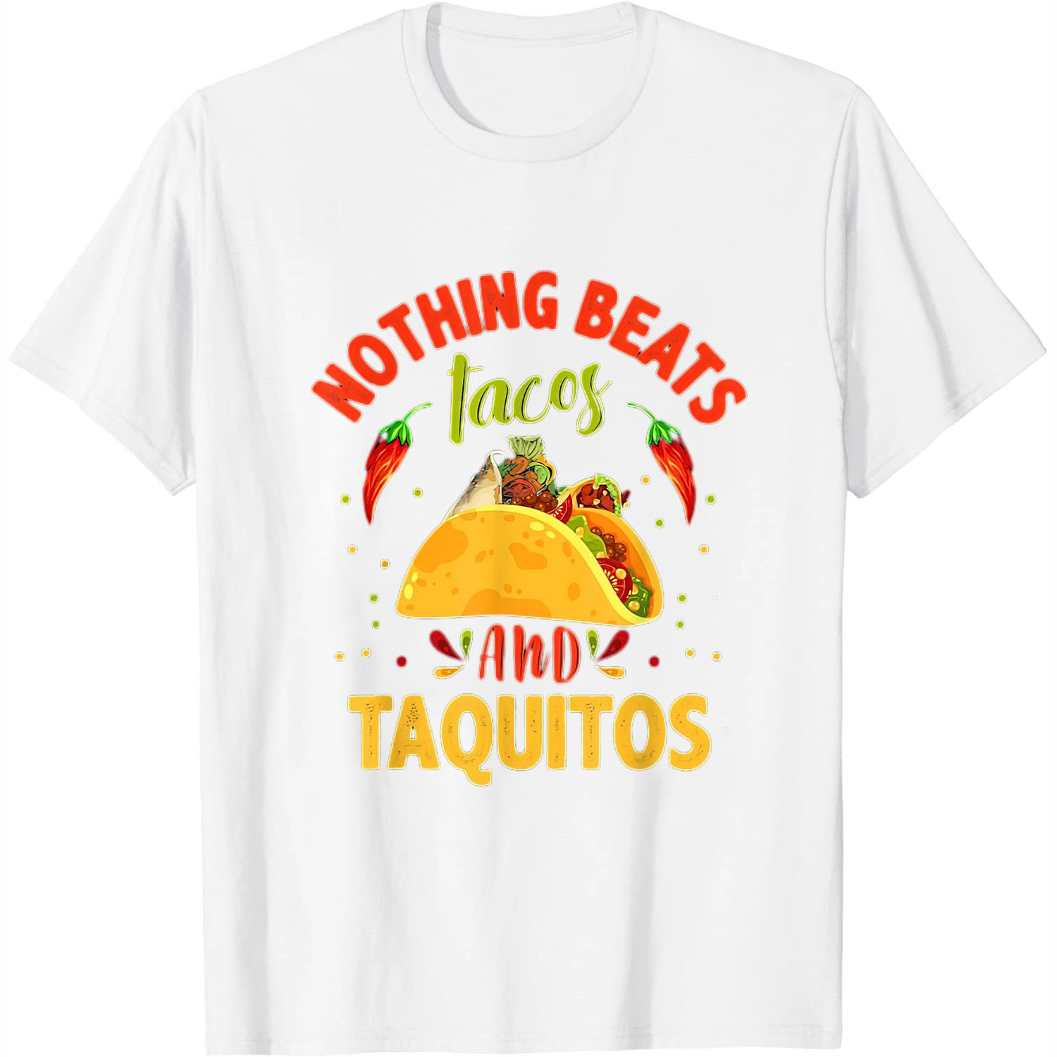 Tacos And Taquitos Cinco De Mayo Festival Mexican Food Womens T-Shirt ...