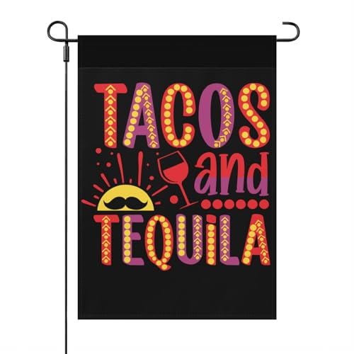 Tacos And Tequila Outdoor Flag Double Sided, Inspirational Garden Flag ...