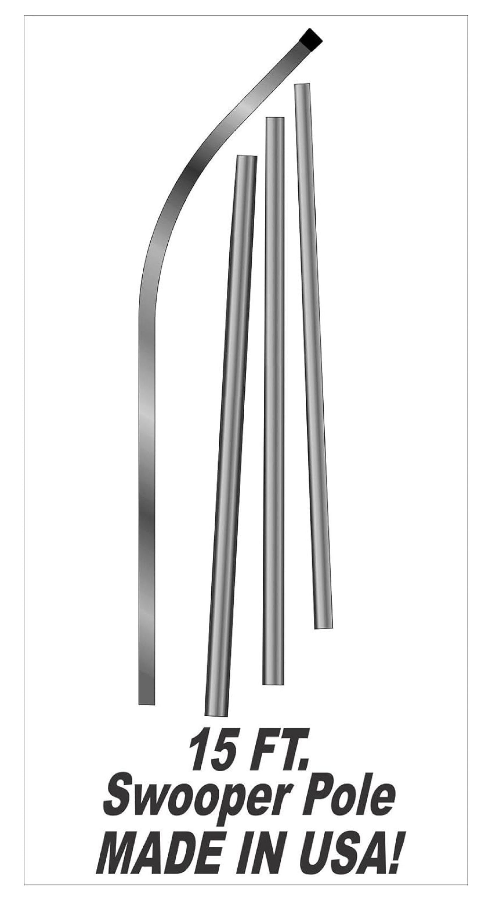 Tacos Asada Pollo Carnitas Windless 15 Ft. Tall Swooper Flag ...