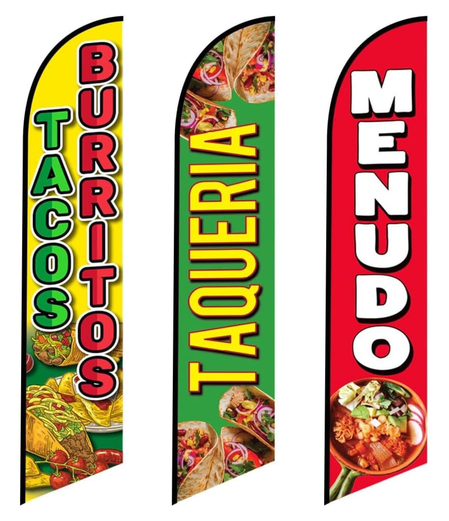 Tacos Burritos, Menudo and Taqueria Mexican Restaurant Advertising ...