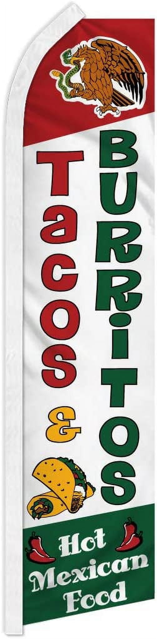 Tacos & Burritos Swooper Flag - Walmart.com