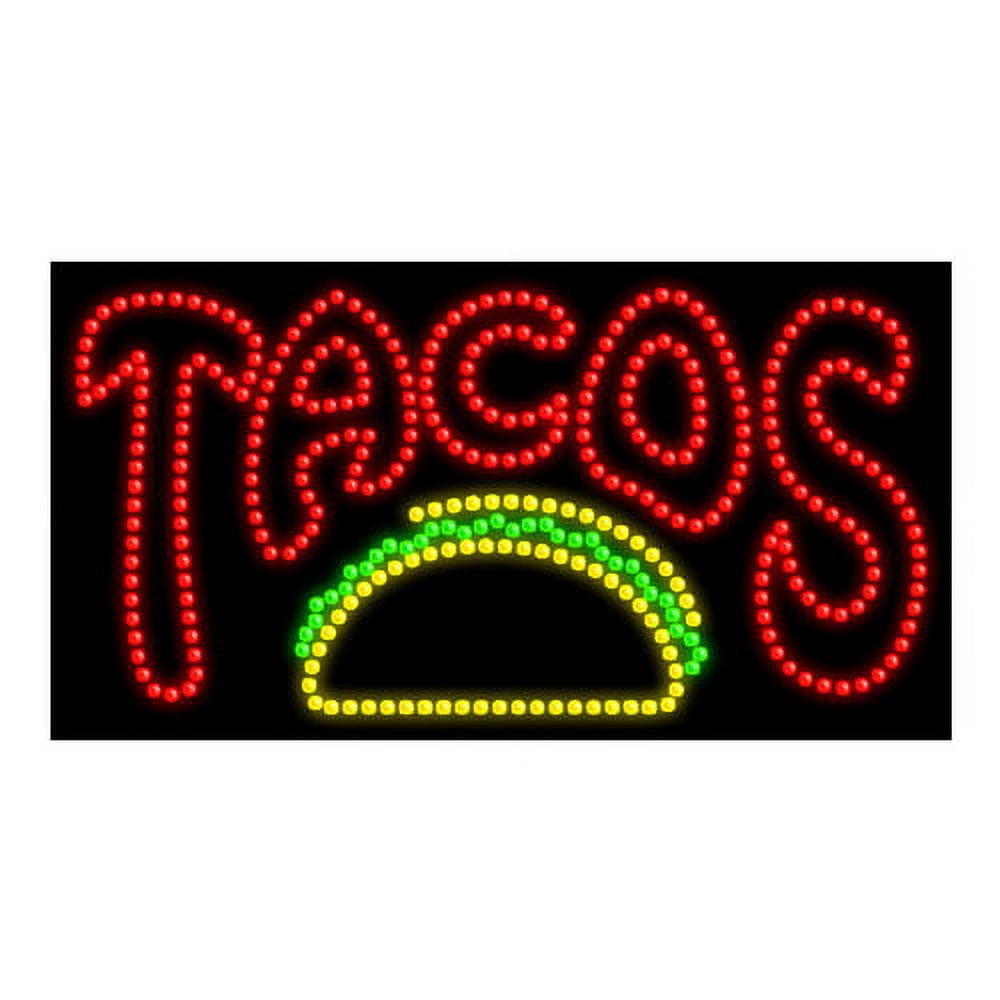 Tacos-LED Dots Sign Made in USA - Walmart.com