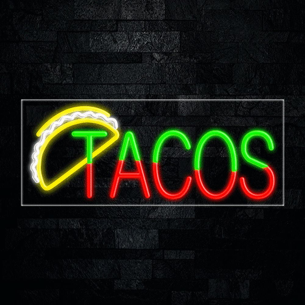 Tacos-LED Neon Sign 30"L x 12"H #30911 - Walmart.com