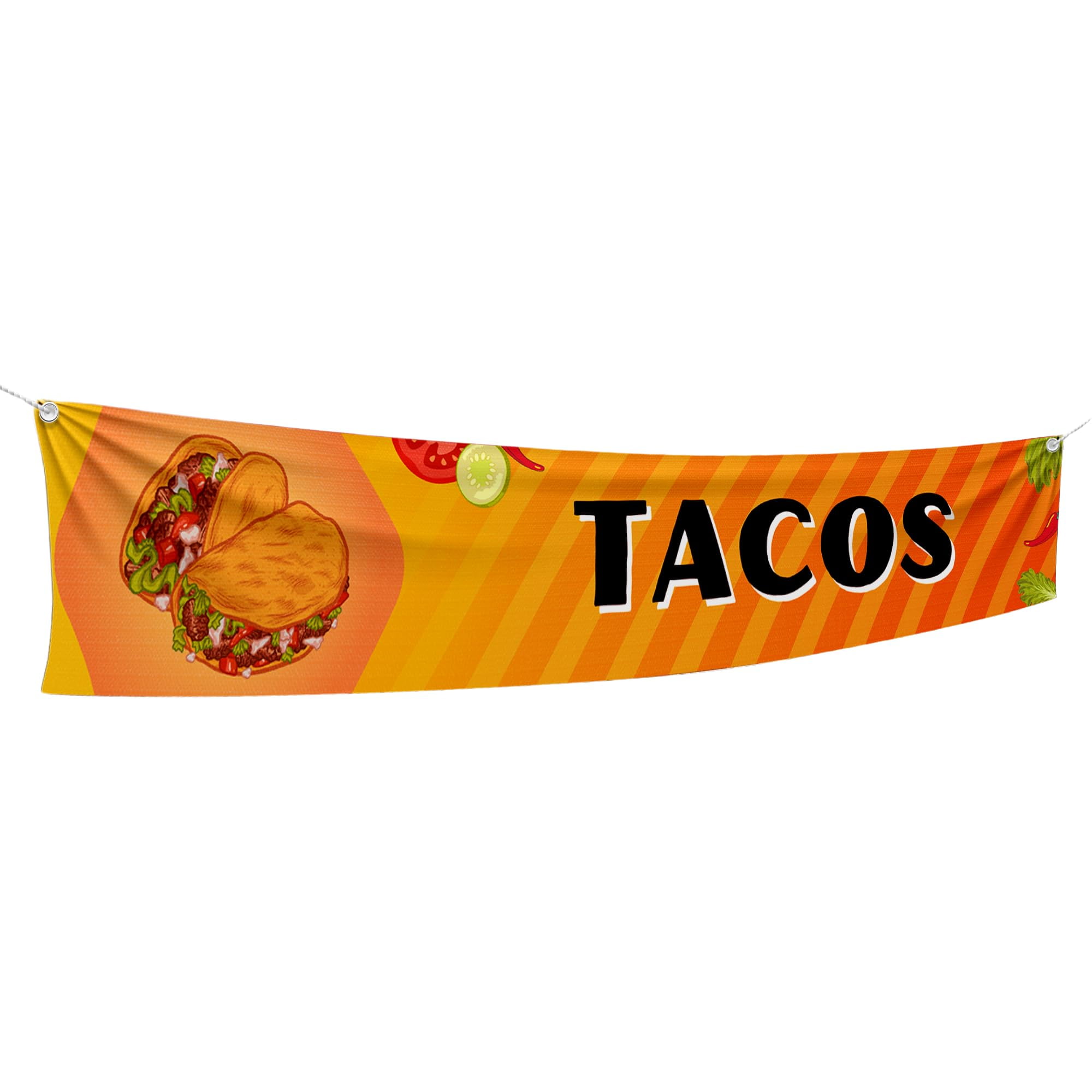 Tacos Large Banners and Signs for Outdoor by DreamController-Polyester ...