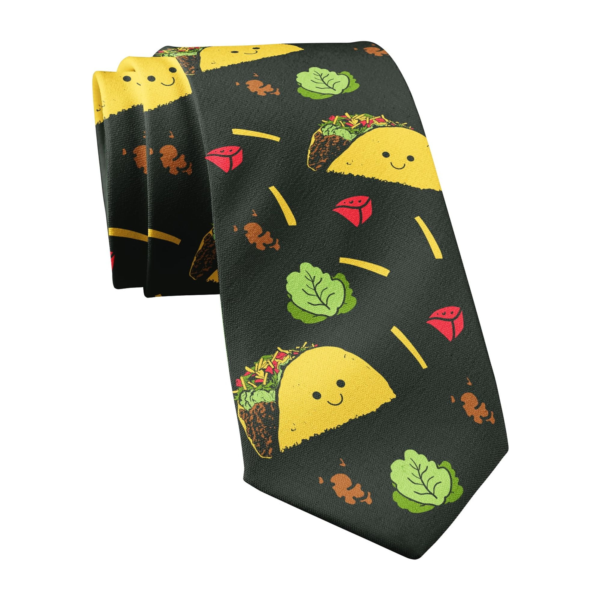 Tacos Necktie Funny Mens Ties Novelty Neckties for Men Taco Tie ...