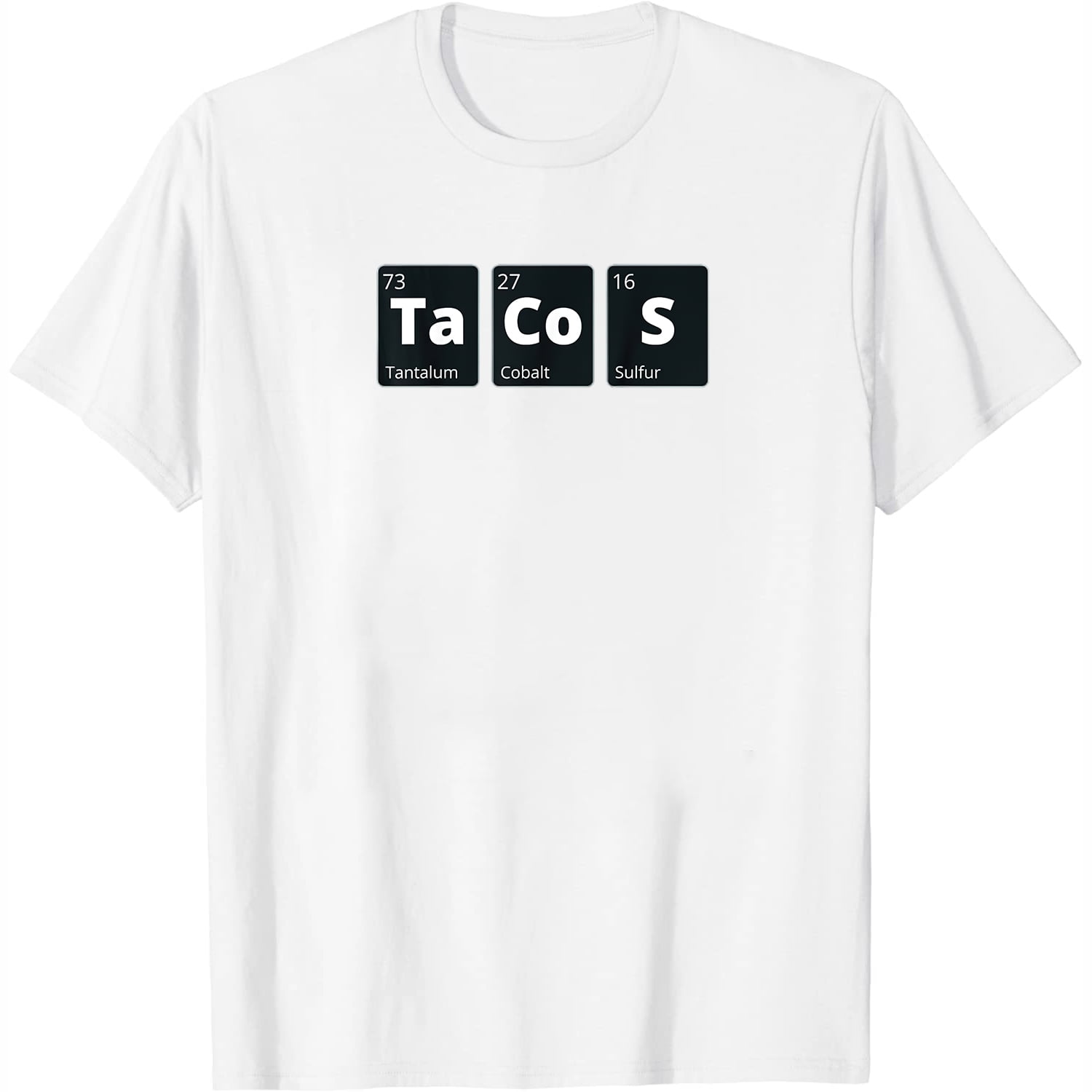 Tacos Periodic Table Elements graphic T-Shirt - Walmart.com