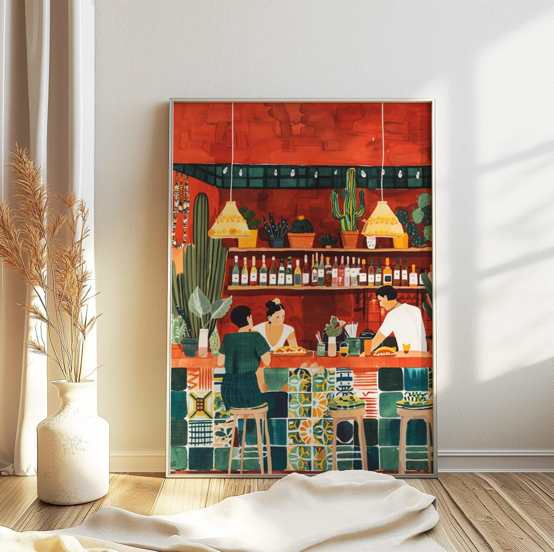 Tacos Poster, Mexican Food Art, Mexican Decor, Kitchen Decor, Kitchen ...