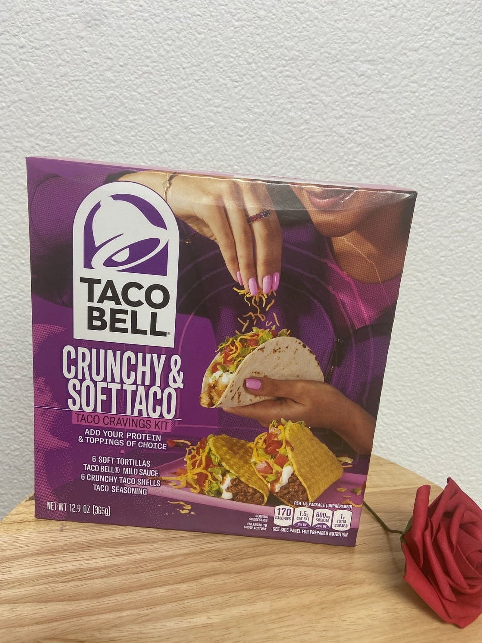 Tacos in box Taco Bell Crunchy & Soft Taco - Walmart.com