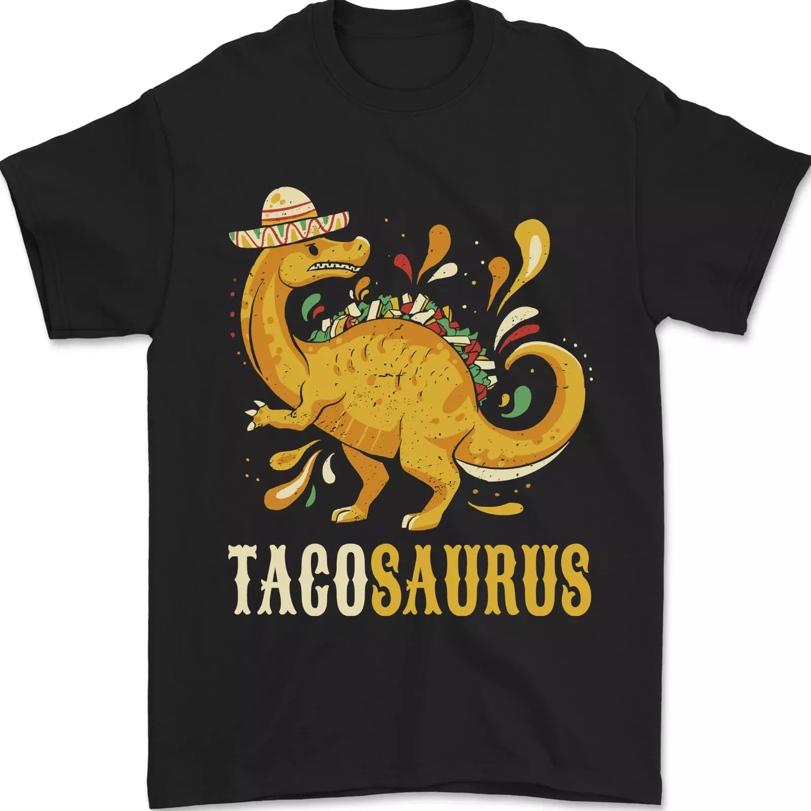 Tacosaurus Funny Mexican Taco Dinosaur Mens - Walmart.com