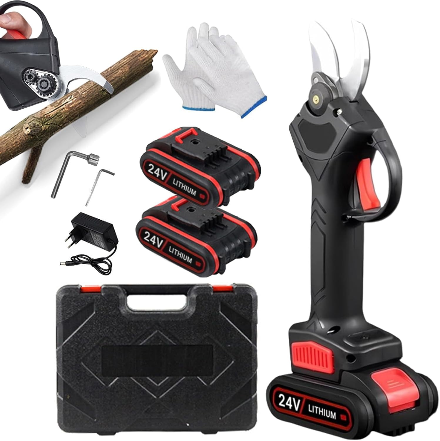 Tacsaw Power Shears - 2025 Upgraded Electric Pruning Shears for Gardening, Tacsaw Pruner, 1.2 ...