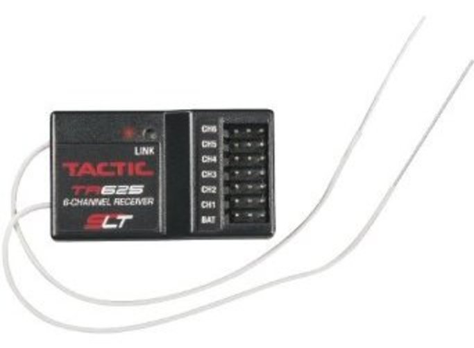 Tactic RC TR625 6-Channel SLT Receiver Twin Antennas TACL0625 Radios ...