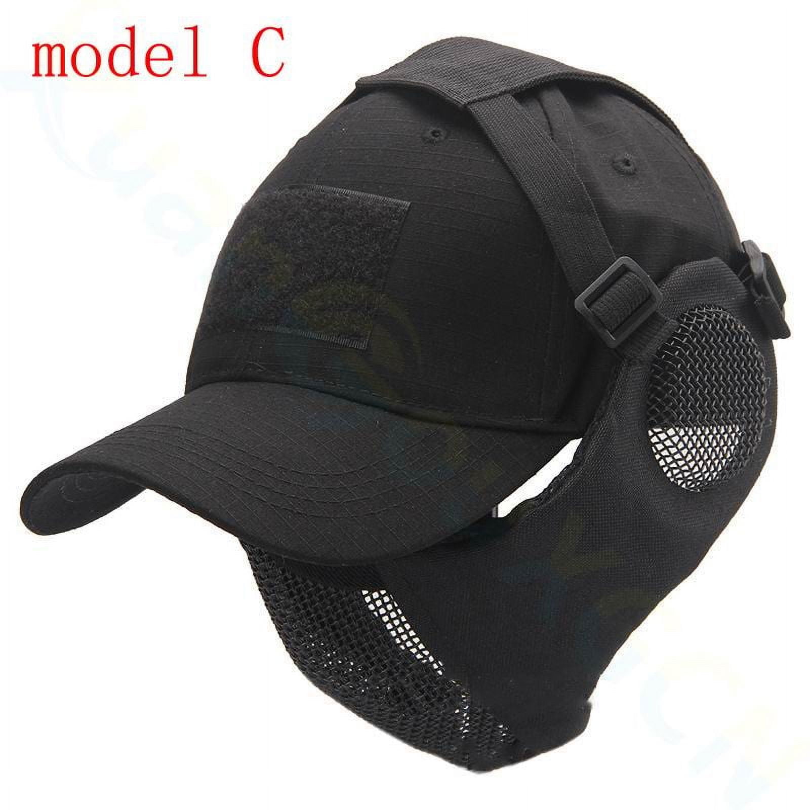 Tactical Airsoft Military Mask Half Face Strike Metal Mesh Protective ...