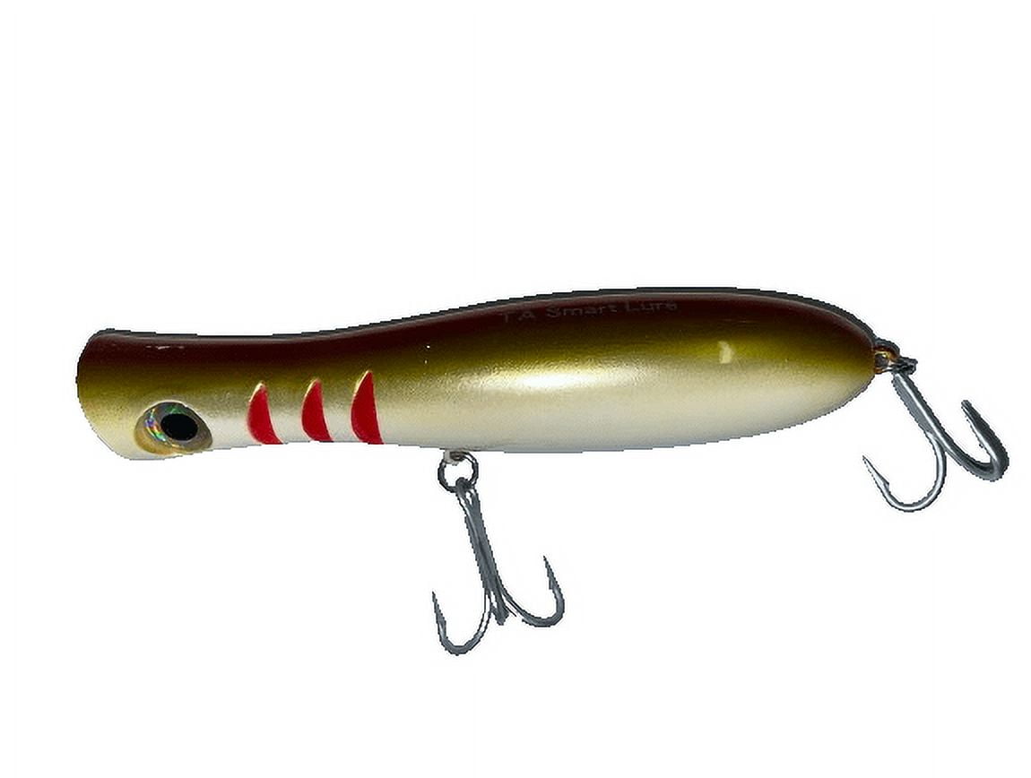 Tactical Anglers Jr BombPopper Smart Lures, 5-1/2", 2oz, Gold/Yellow ...