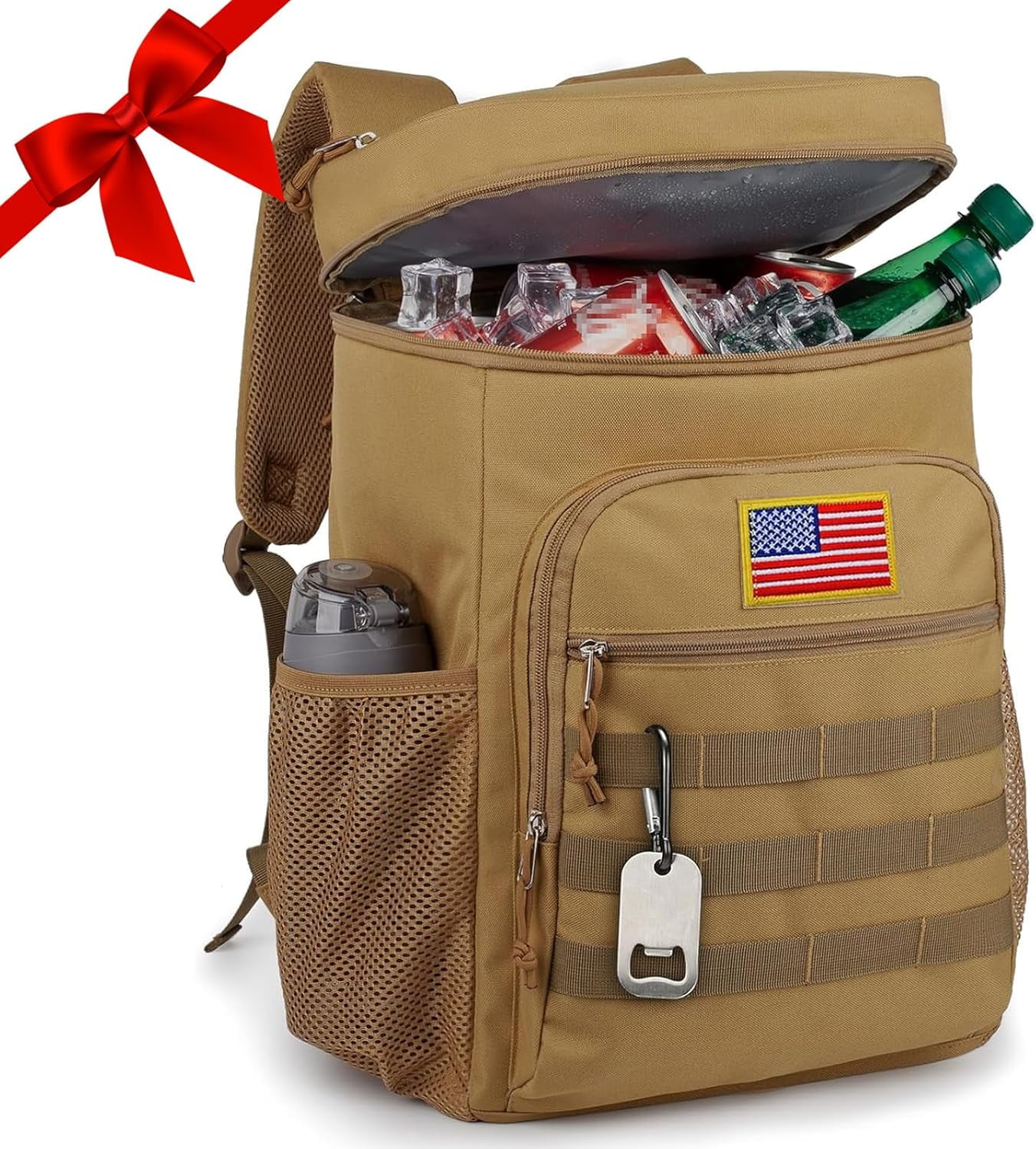 Tactical Backpack Cooler for Men, 25L Large Insulated Backpack Leak ...