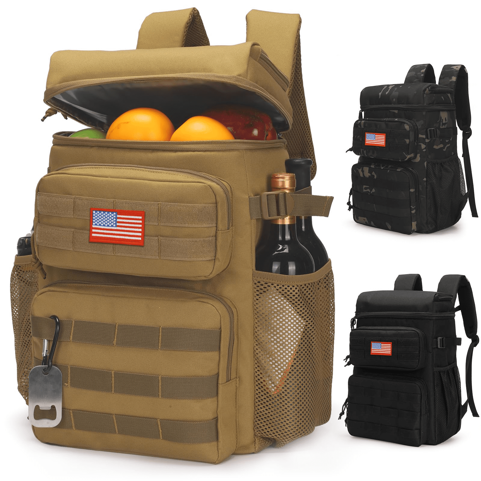 Tactical Backpack Cooler,Soft Lightweight Leakproof Cooler Backpack,Insulated Cooler Bag ...
