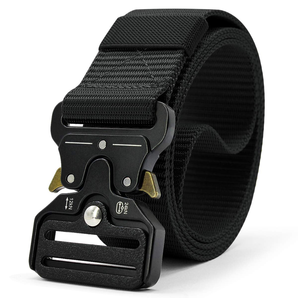 Tactical Belts for Men, Military Style Quick Release Metal Buckle Belt ...