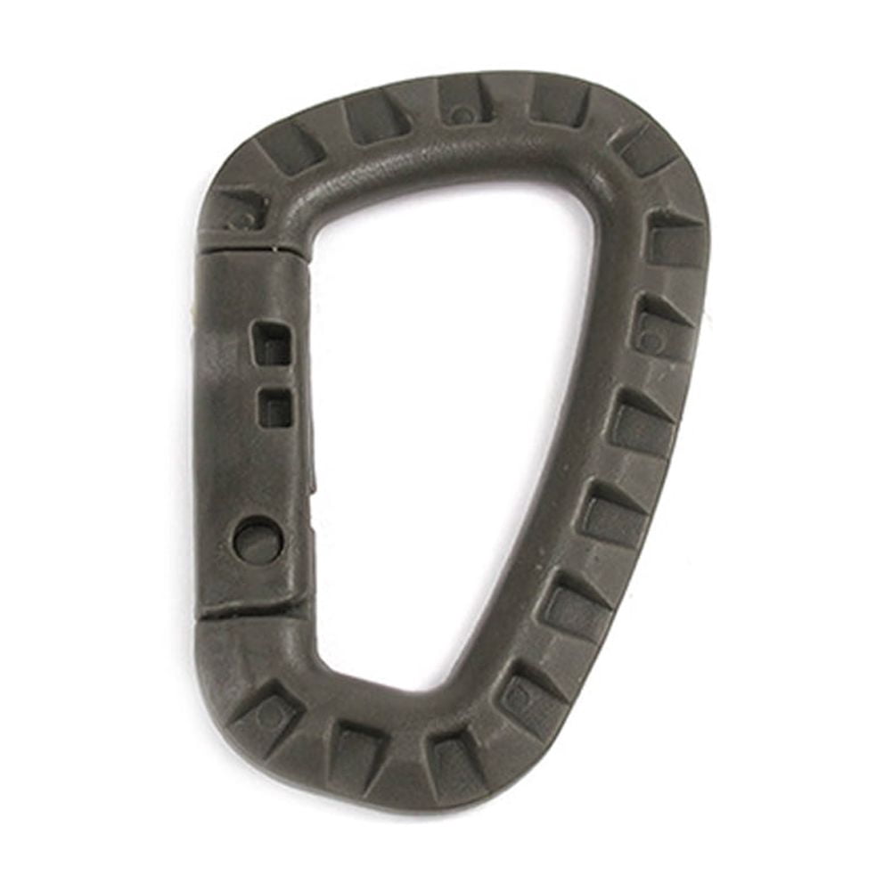 Tactical Carabiner Hard Plastic Climbing D-Ring Hooks Light-weight Clip ...
