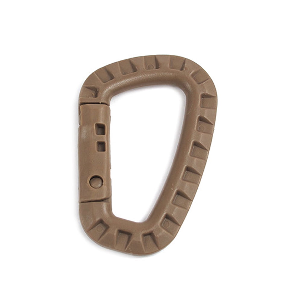 Tactical Carabiner Hard Plastic Climbing D-Ring Hooks Light-weight Clip ...