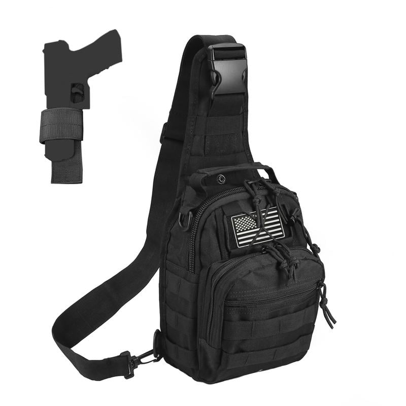 Tactical Compact EDC Shoulder Sling Bag for Men - Crossbody and Chest ...