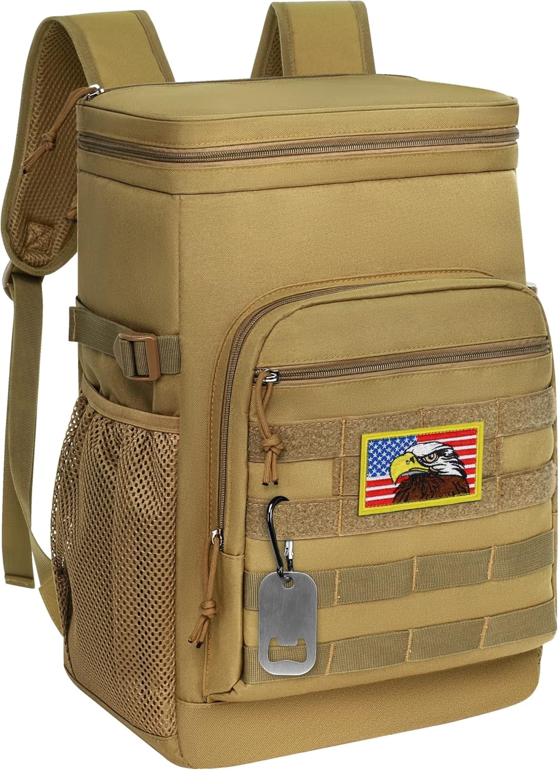 Tactical Cooler Backpack Insulated Leak-Proof - 24L Heavy Duty Lunch ...
