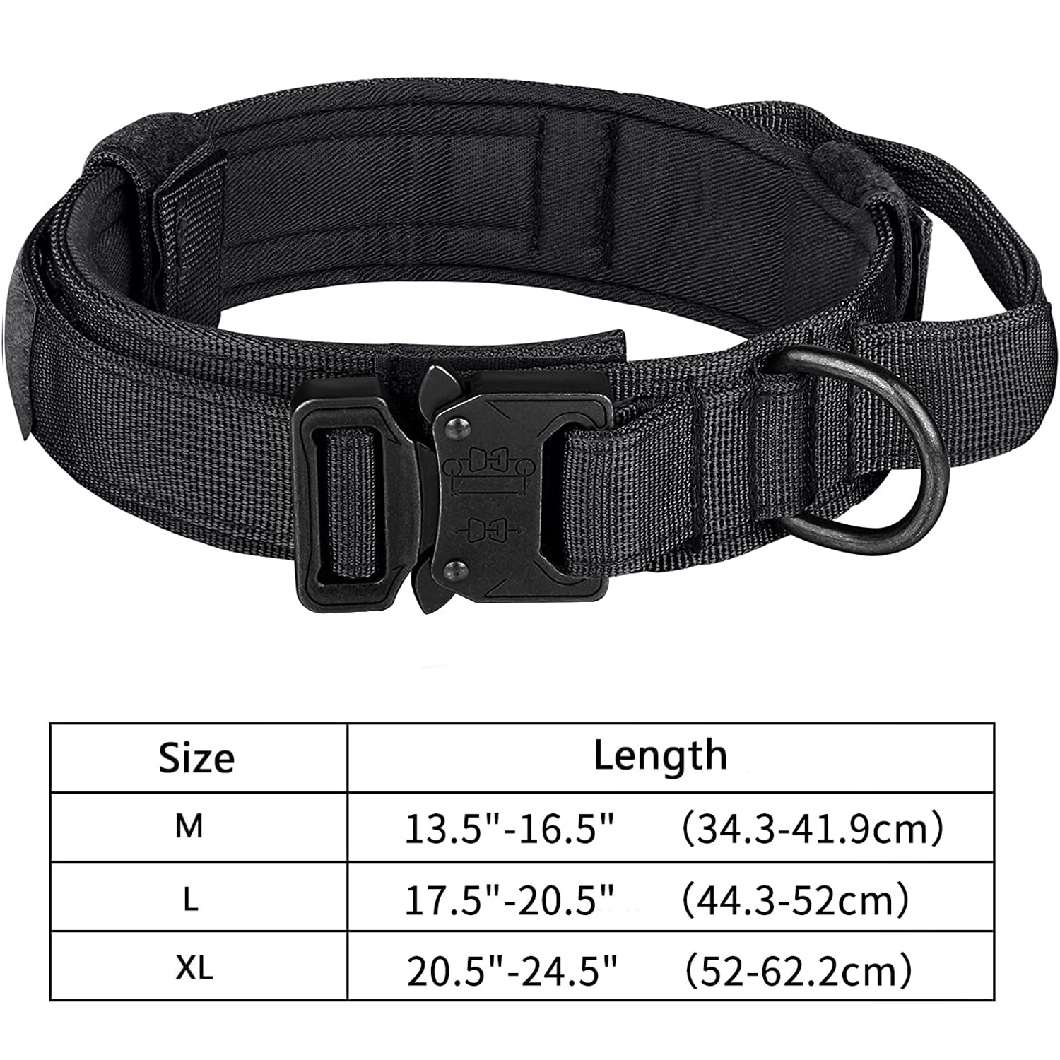 Tactical Dog Collar, Adjustable Military Training Nylon Dog Collar with ...