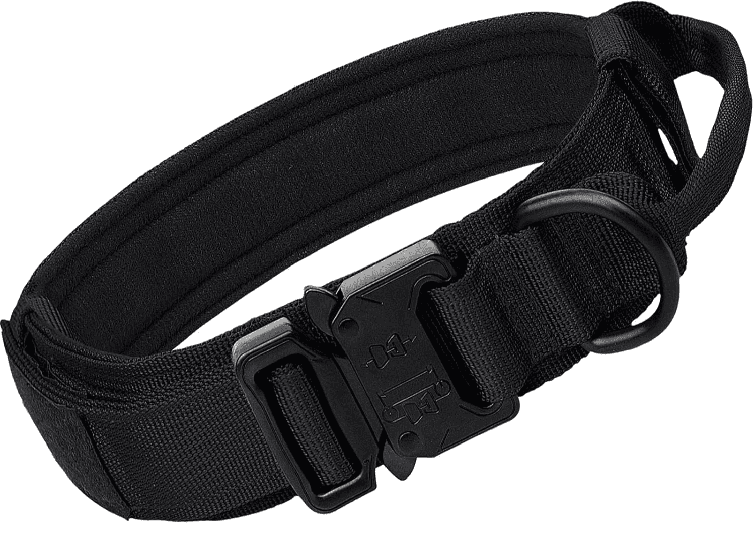 Tactical Dog Collar with Handle, Heavy Duty Military Dog Collar with 2 ...