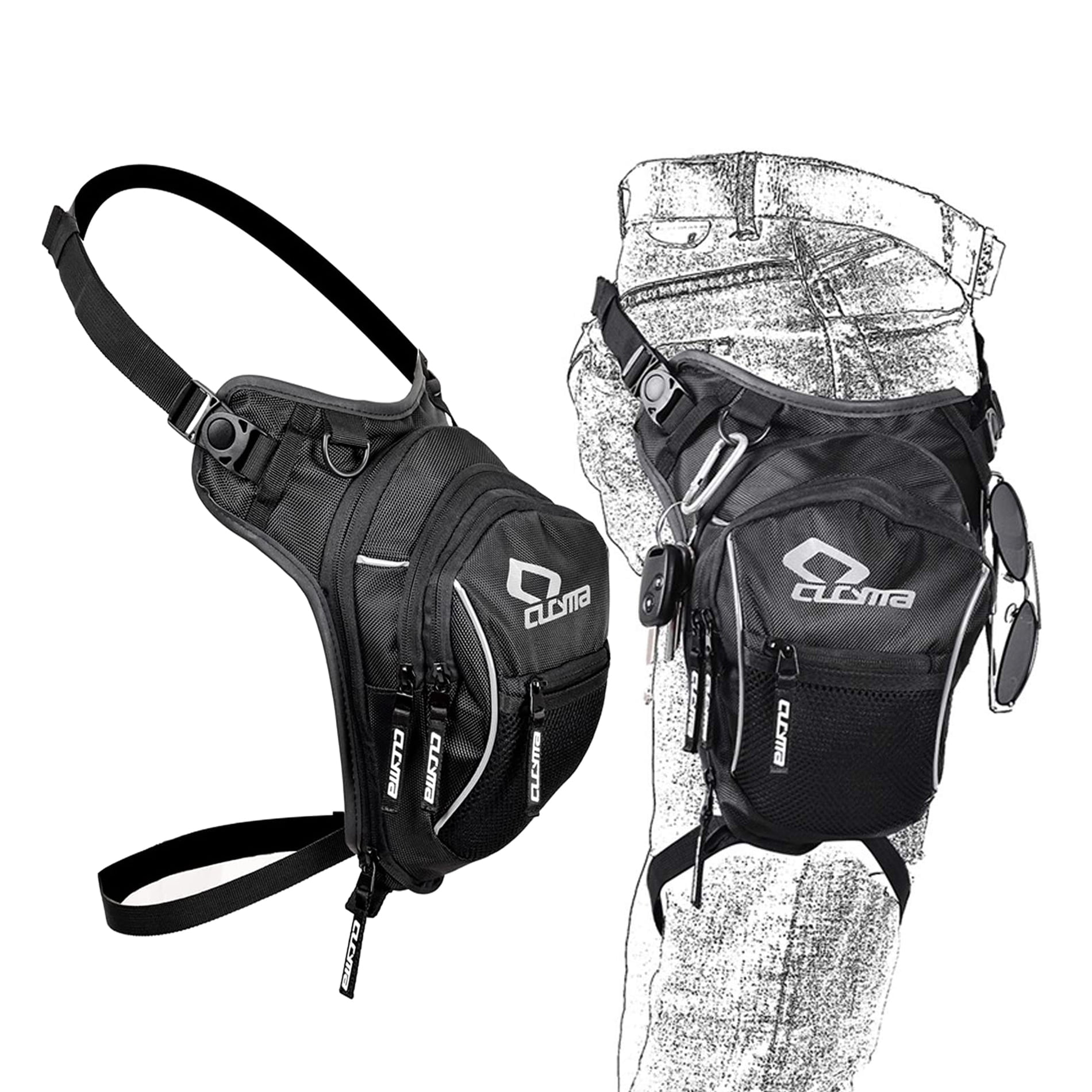 Tactical Drop Leg Bag Thigh Pack Waist Bum Fanny Multi-Purpose Military ...