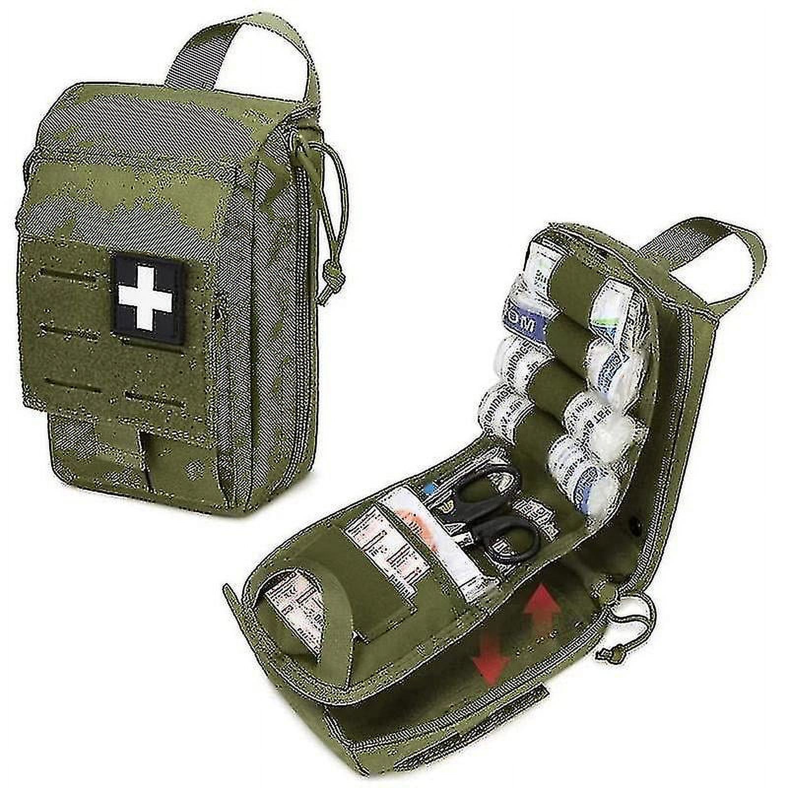 Tactical First Aid Kit Medical Bag Edc Pouch Emergency Camping Survival ...