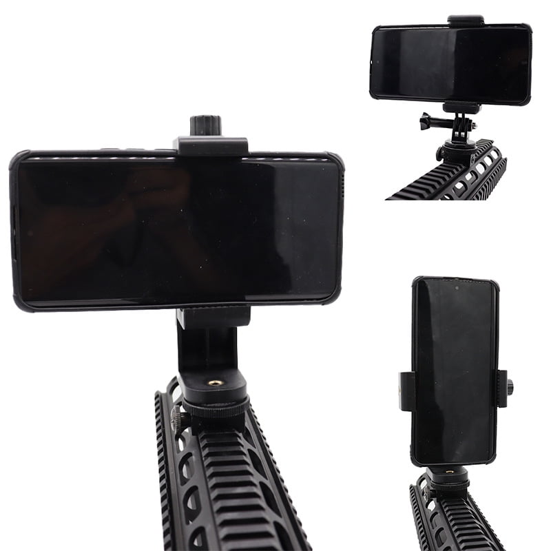 Tactical Fishbone 20mm Guide Rail Sports Camera Phone Holder Gun Clamp ...