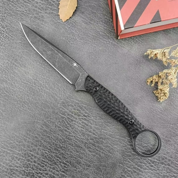 Tactical Fixed Blaede Knife Straight Knife G10 Handle D2 Blade Tactical ...