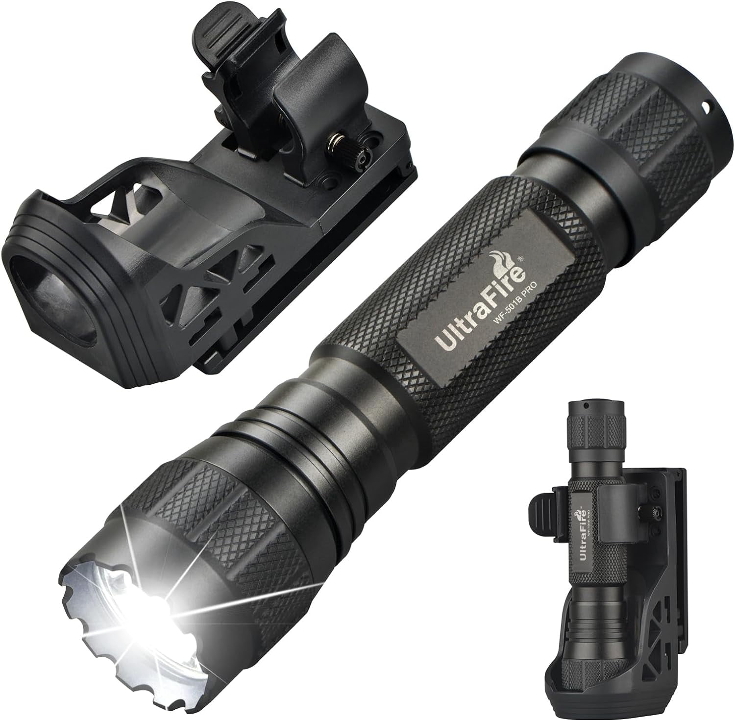 Tactical Flashlight High Lumens with Holster, 1200 Lumen Single Mode ...
