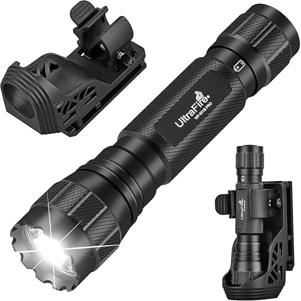 Tactical Flashlight with Holster, 1200 High Lumens Law Enforcement LED ...