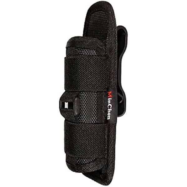 Tactical Flashlight Holster, 18650 Flashlight Pouch, Stretchy Nylon ...