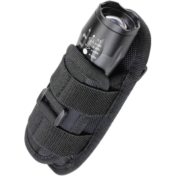 Tactical Flashlight Pouch Holster, Rotatable Flashlight Holder Belt ...