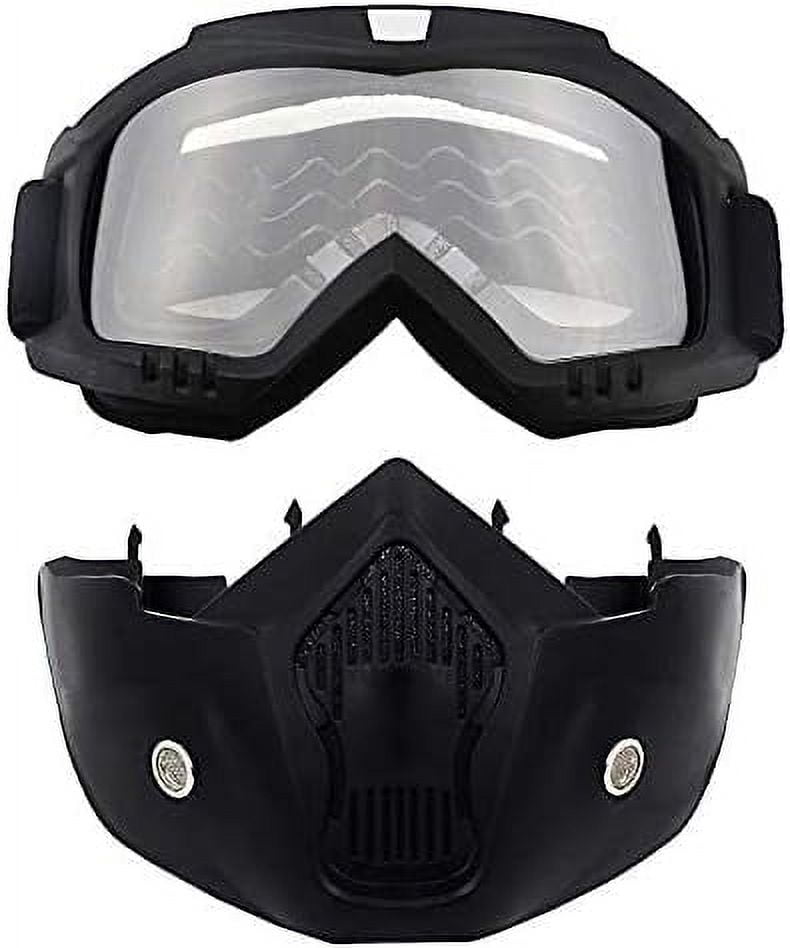 Tactical Full Face Mask Anti-fog,Vintage Harley Windscreen Mask ATV ...