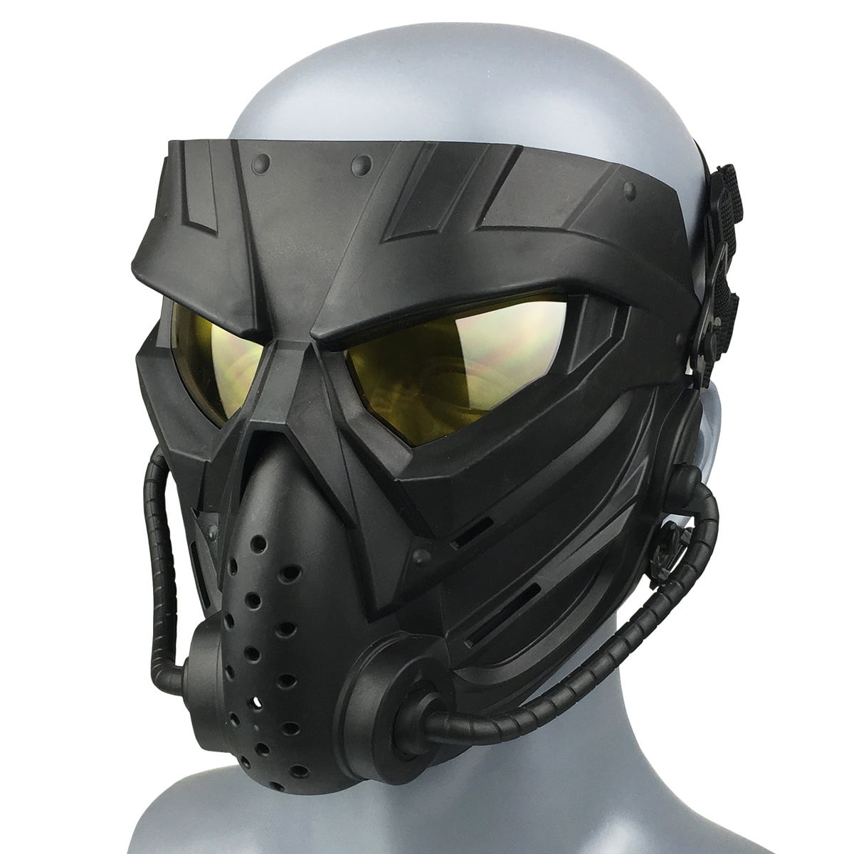 Tactical Full Face Protective Mask Paintball Alien Protective Face ...