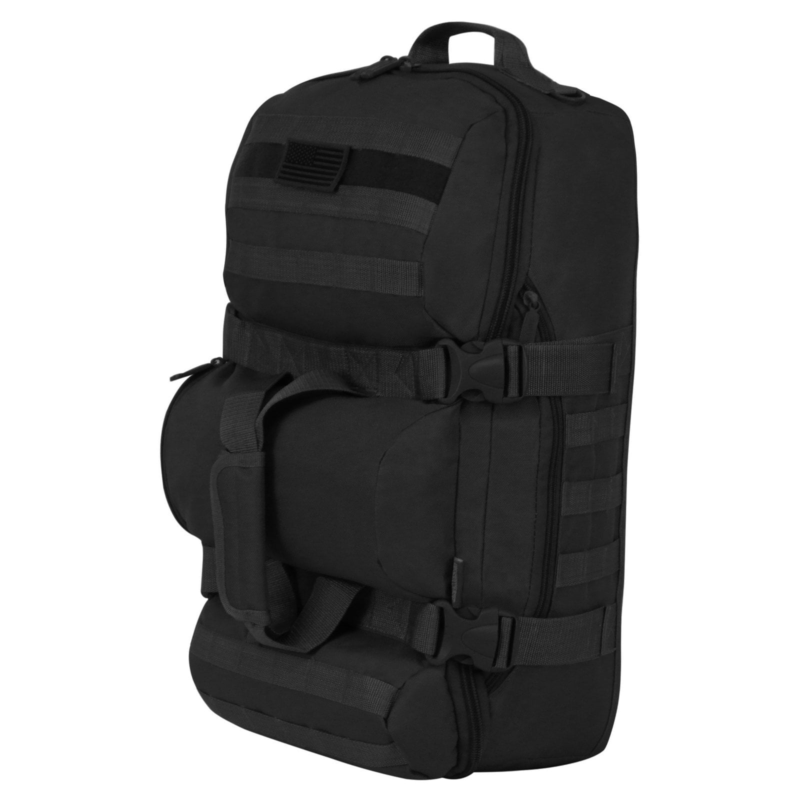 Tactical Gear - Journeyman Duffle Bag Backpack - Black - Walmart.com