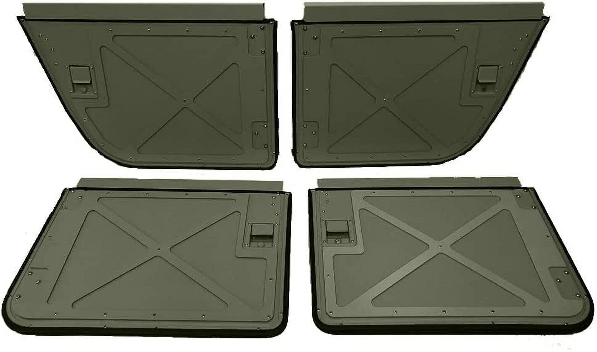 Tactical Half Doors - Green - Set Of 4, fits Military Humvee - Walmart.com
