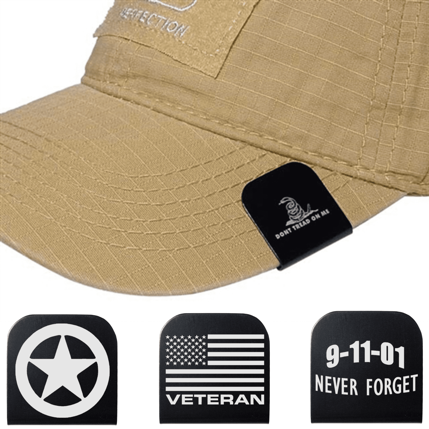 Tactical Hat Brim Clip American Engravings by NDZ Performance - US FLAG ...