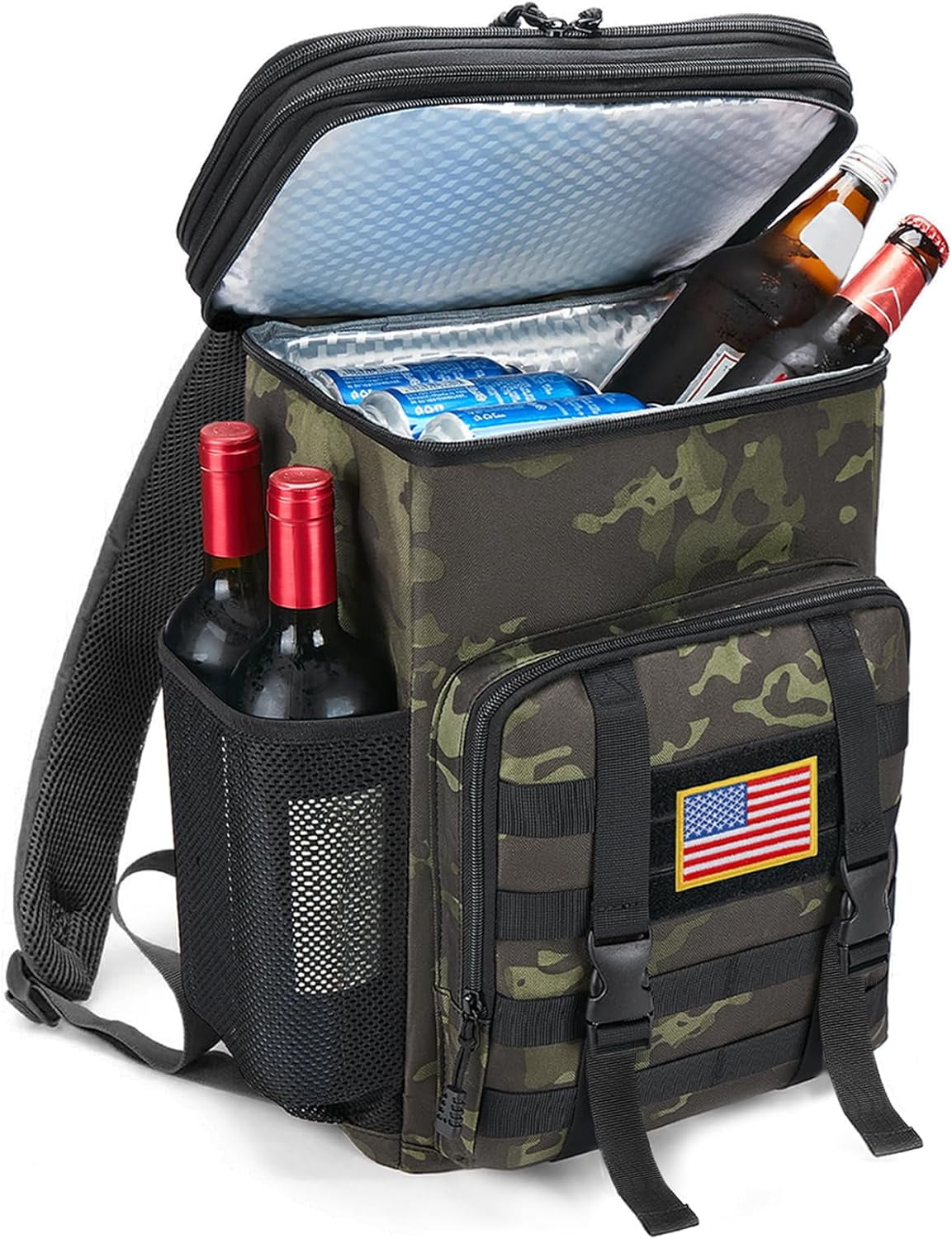 Tactical Insulated Backpack Cooler - Soft Expandable Cooler Backpack ...