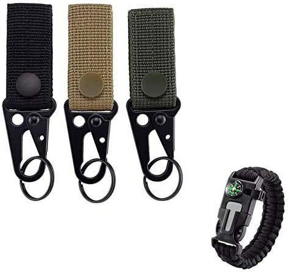 Tactical Key Ring Holder Nylon Gear Keeper Pouch for Molle Bags Webbing Attachment Strap Belt ...